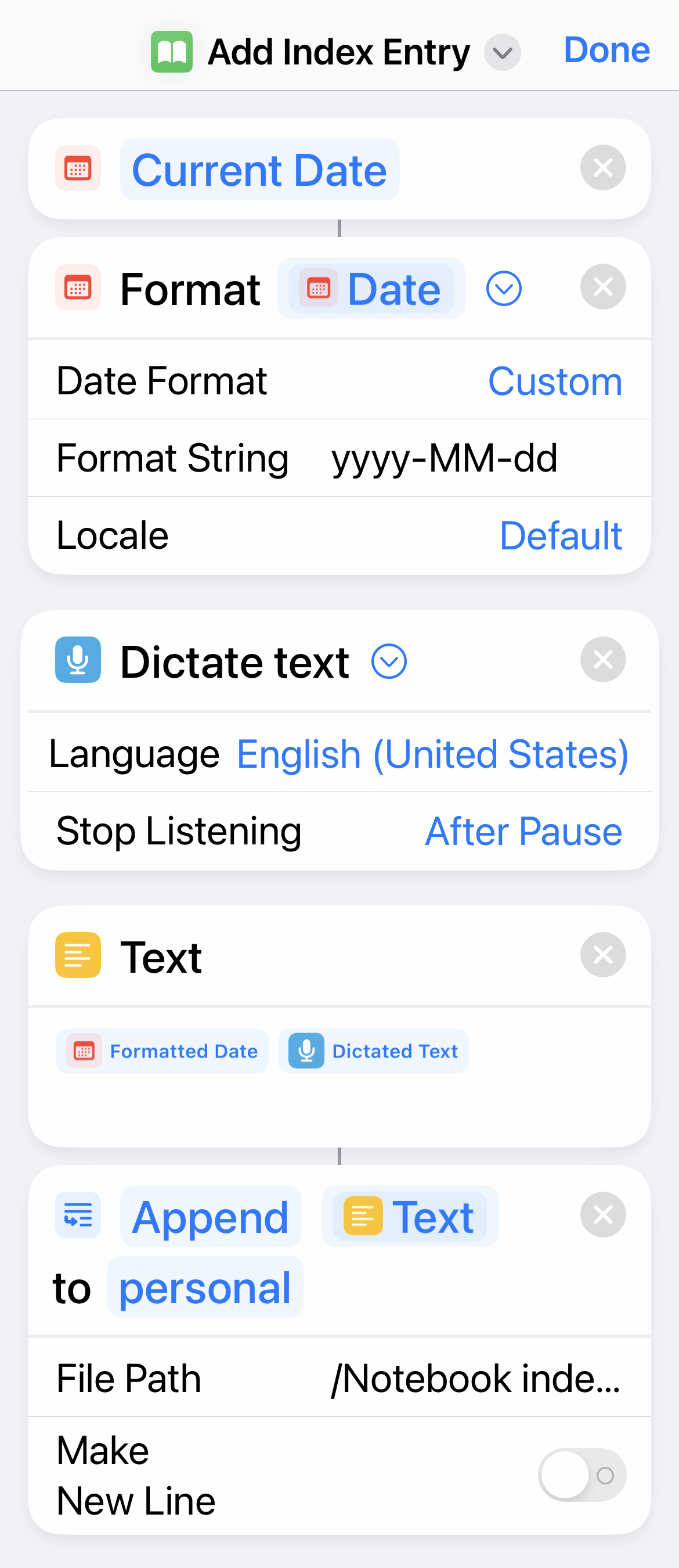 Dictation automation - All this